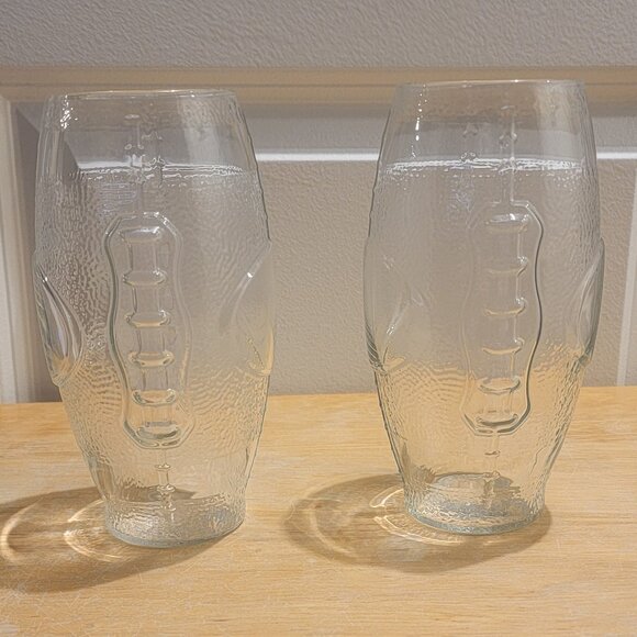 Dining | Two Footballshaped Drinking Glass Tumblers In Excellent ...